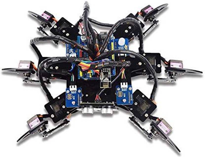 Genrc Adeept Hexapod 6 Legs Spider Robot Kit For Arduino Uno R3 And