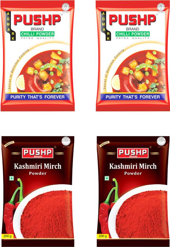 Pushp Kashmiri Mirch and Patna Mirch - 2 Units each of 200gm. Price in ...