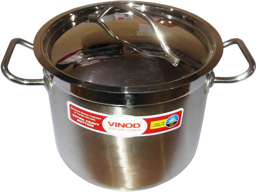 Vinod STOCK POT Pot 24 cm diameter 7.5 L capacity with Lid Price in ...