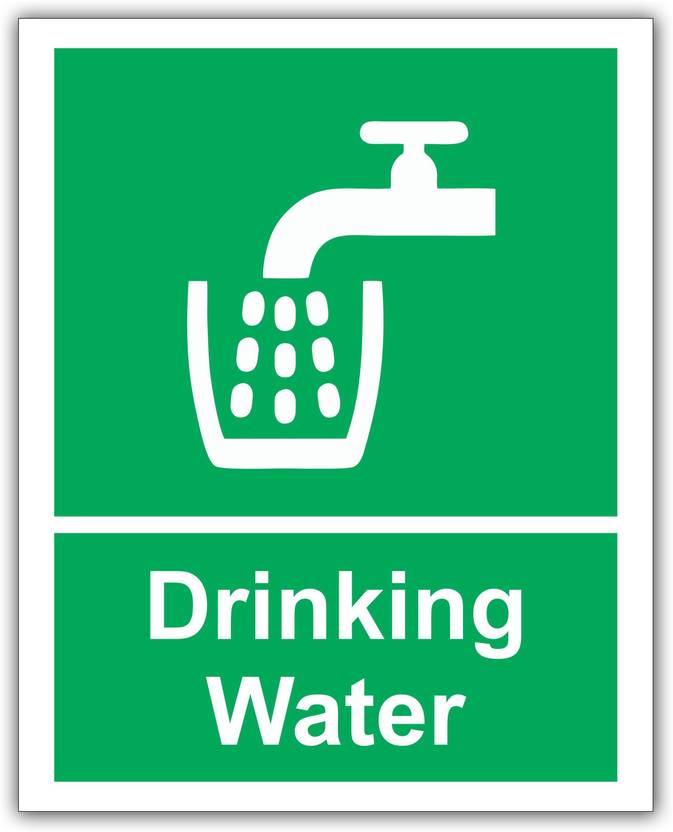 signEver Drinking Water Sign Board For Hospital Shop Business Office ...