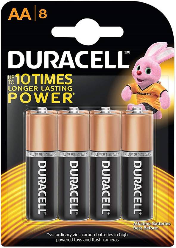 DURACELL Alkaline AA with Duralock Technology - 8 Pieces Battery ...