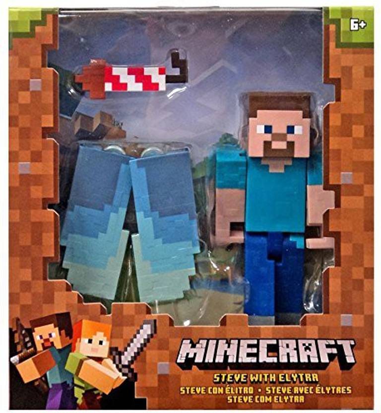 Minecraft Steve With Elytra Figure - Steve With Elytra Figure . Buy ...