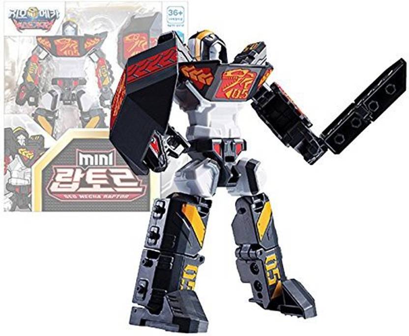 YOUNG TOYS Geo Mecha Beast Guardian Mini Raptor Transformer Robot Toy ...