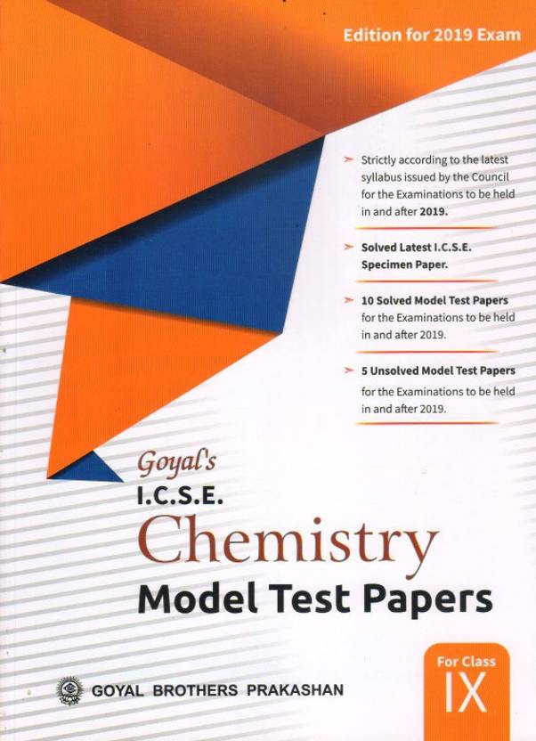 GOYAL ICSE CHEMISTRY MODEL TEST PAPERS - CLASS 9: Buy GOYAL ICSE ...