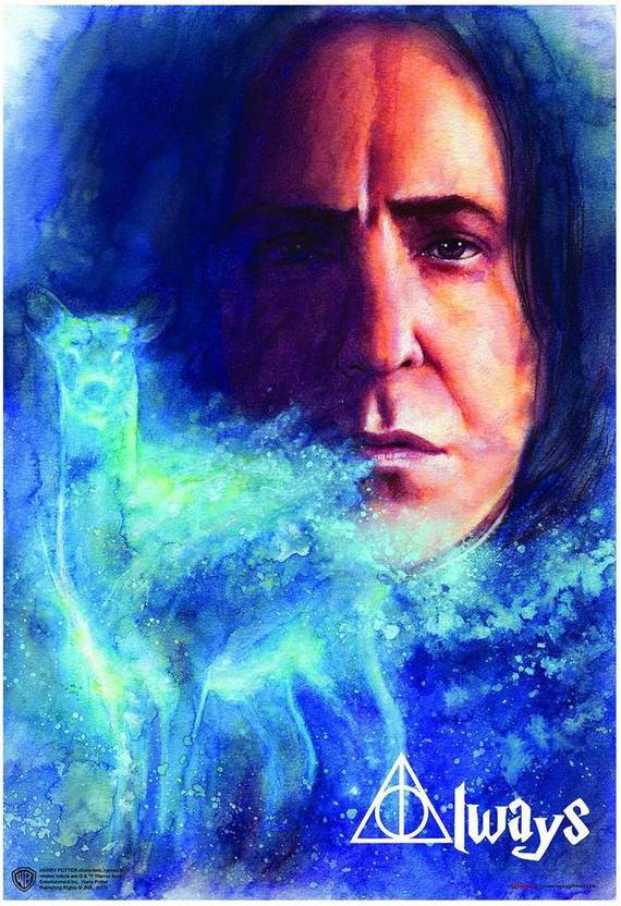 WB Official Harry Potter Snape Always Art Patronus Poster A4 Paper ...