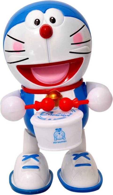 CREATIVEVILLA WHITE DORAEMON DRUMMER MUSICAL TOY WITH LIGHT CVPTMT02 ...