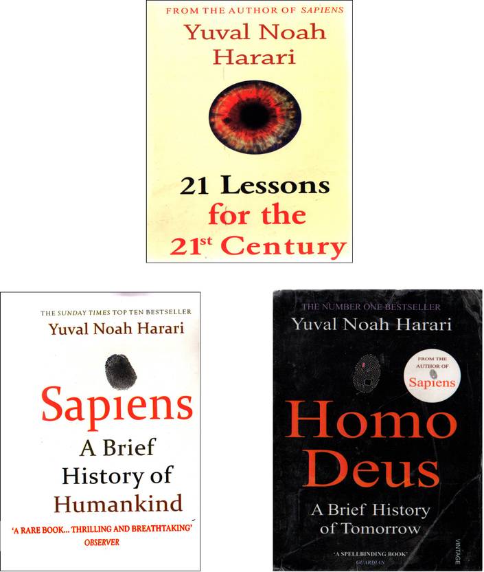 SET OF 3(THREE) CLASSIC BOOKS BY SAPIENS-BRIEF HISTORY OF HUMANKIND ...