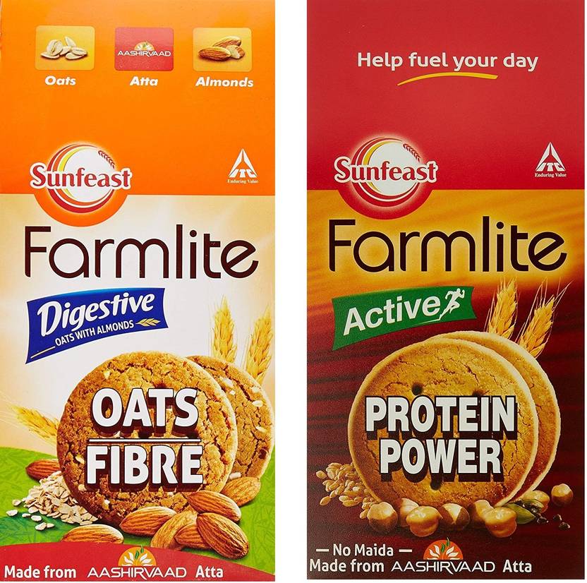 Sunfeast Digestive Biscuits With oats And Protein High Fiber Price in ...