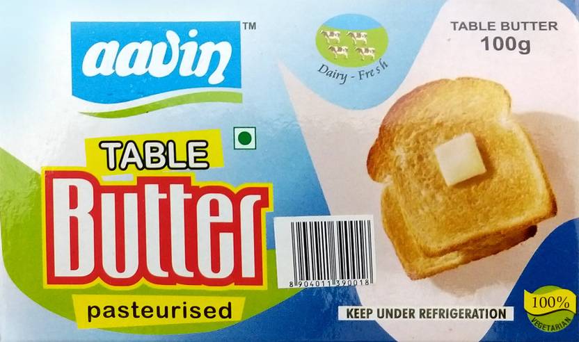 aavin Pasteurised Table Salted Butter Price in India - Buy aavin ...