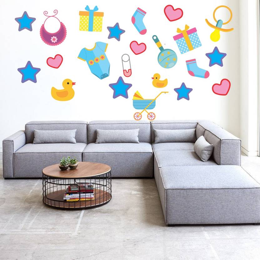 StickMe Babies Kids Infants Things Wall Sticker - SM 317 Extra Large ...