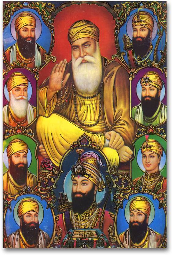 Wall Poster - 10 Holy Sikh Guru - Sikhism - HD Quality Religious Poster ...