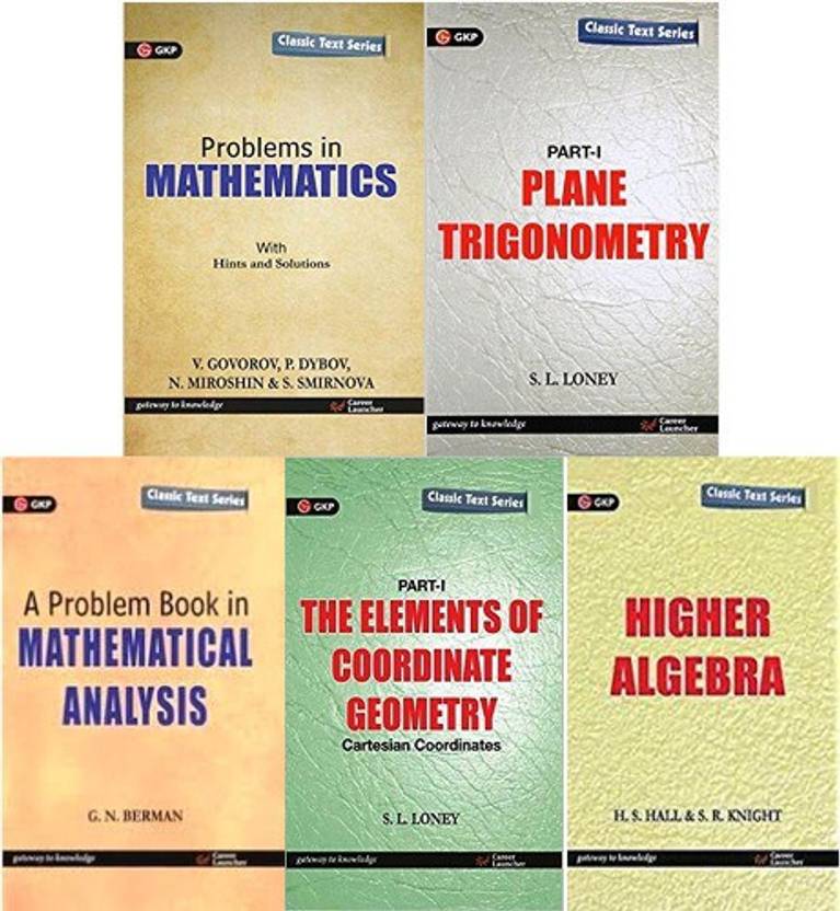 GKP Mathematics Of Set 5 Books ( SL LONEY TRIGO + S L LONEY COORDINATE ...