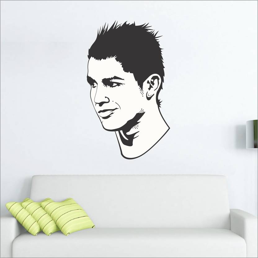 StickMe 90 cm Cristiano Ronaldo Wall Sticker - SM 124 Self Adhesive ...