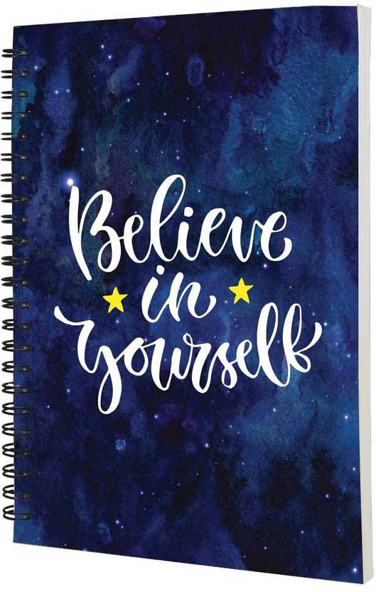 Flipkart SmartBuy Believe in yourself Motivational Quote Notebook Diary ...
