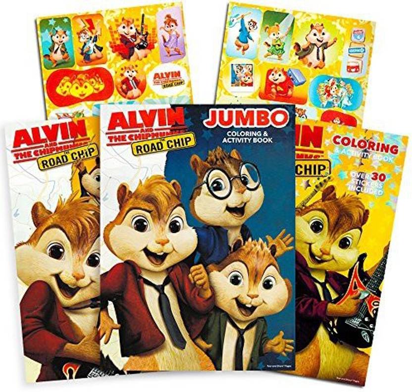 Genrc Alvin and the Chipmunks Coloring and Activity Book Set with ...