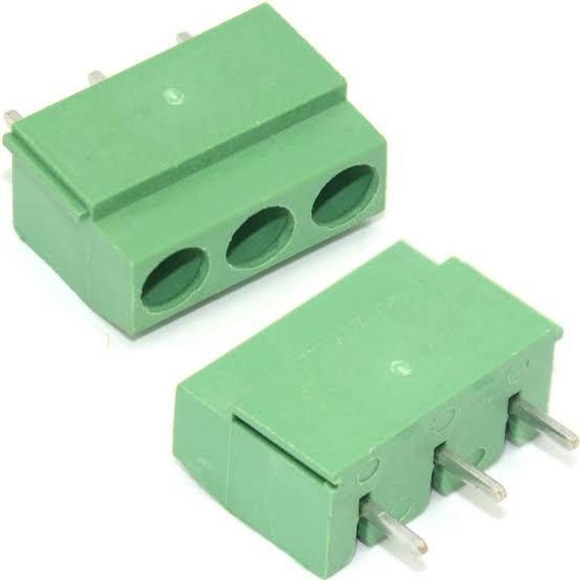 Sosan 5 mm pich 2 Pin PCB Mountable Screw Terminal Block Connectors 10 ...