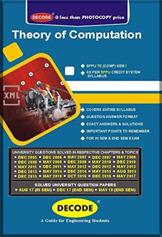 Decode Theory Of Computation For Sppu Te Comp Sem I Course 2015 Buy Decode Theory Of