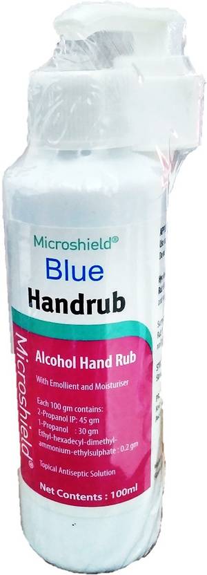 Microshield BLUE Alcohol Handrub DRY Surgical Handwash 100 ml Hand Wash ...
