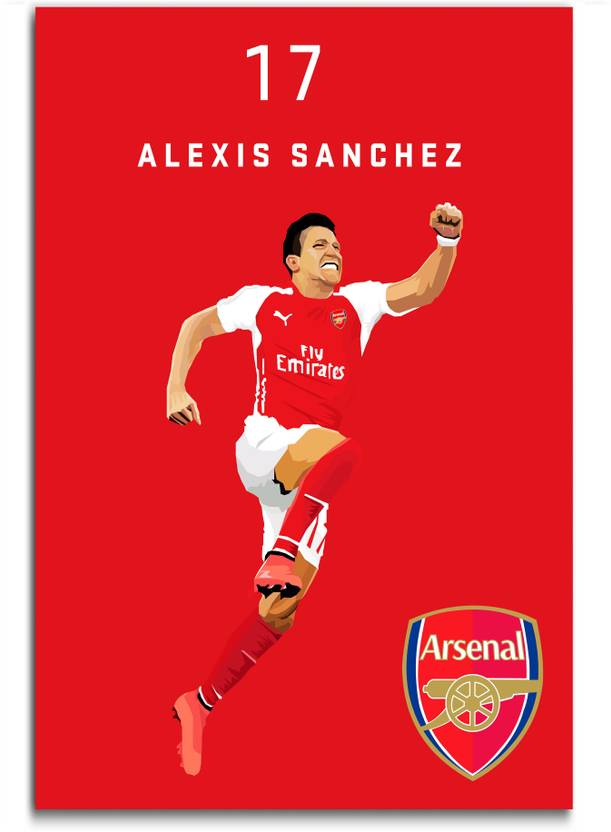 Arsenal Football Club Poster - Alexis Sanchez - FanArt - Large Size ...