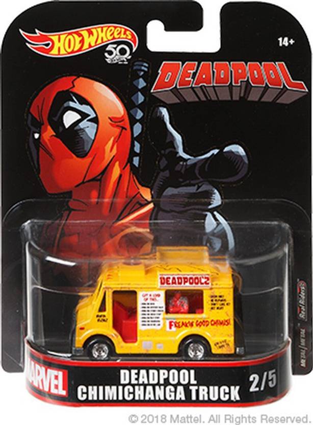 HOT WHEELS Marvel Deadpool Retro Entertainment Chimichanga Truck ...