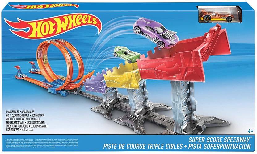 HOT WHEELS SUPER SCORE SPEEDWAY TRACK SET - DJC05 - SUPER SCORE ...