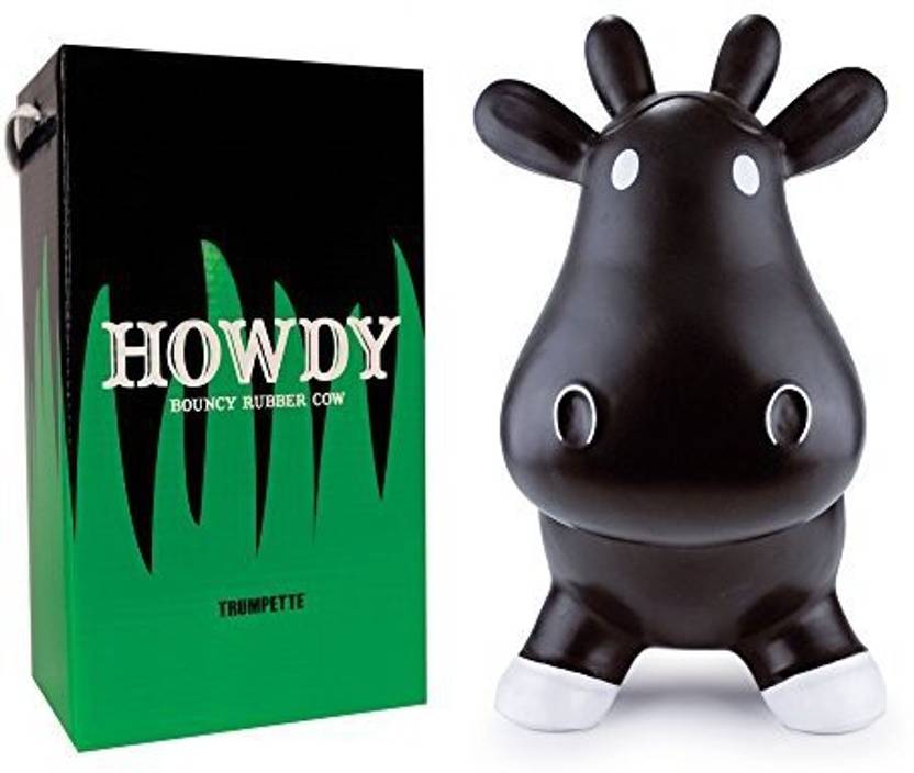 Trumpette Howdy Bouncy Rubber Cow, Black - Howdy Bouncy Rubber Cow ...