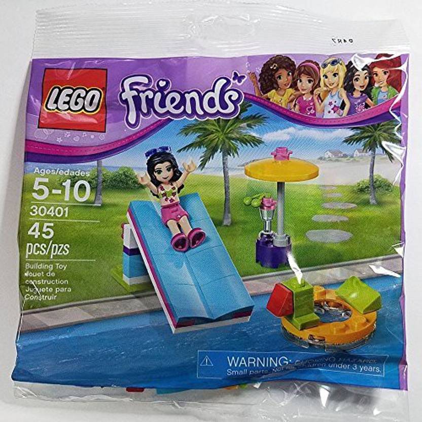 LEGO Friends Pool Foam Slide Mini Set #30401 [Bagged] - Friends Pool ...