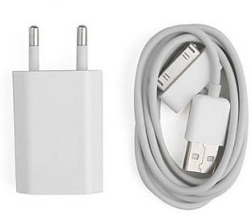 Dream /4G/4S Charger & USB Data Cable (Combo) Indian Pin Car Laptop ...