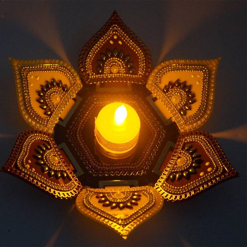 Muren led diya rangoli-3 Rangoli Stencil Price in India - Buy Muren led ...