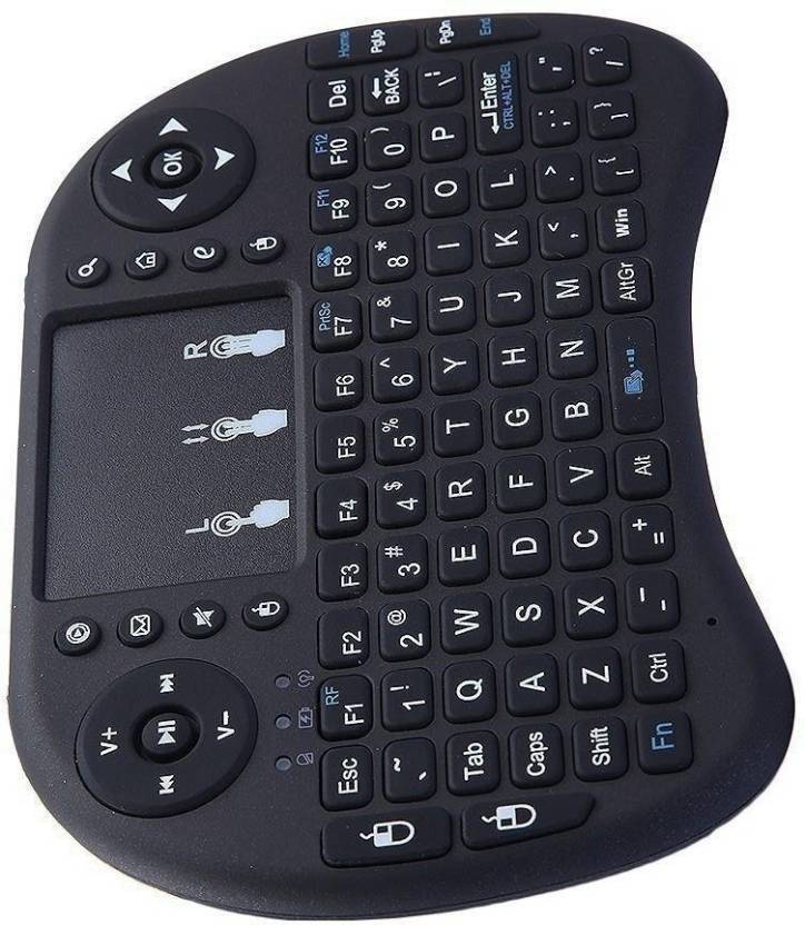NICK JONES Mini Wireless Keyboard with built-in Touchpad Mouse ...