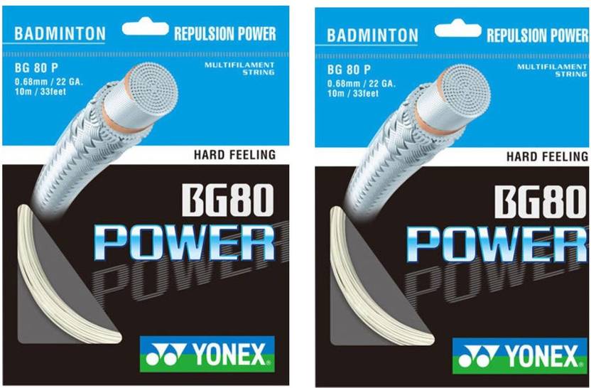 YONEX BG 80 Power 0.68 Badminton String - 10 m - Buy YONEX BG 80 Power ...