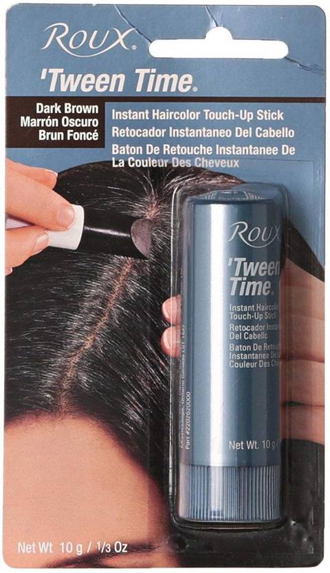 Roux Tween Time Hair Crayon, Dark Brown, .35 Ounce , Black - Price in ...