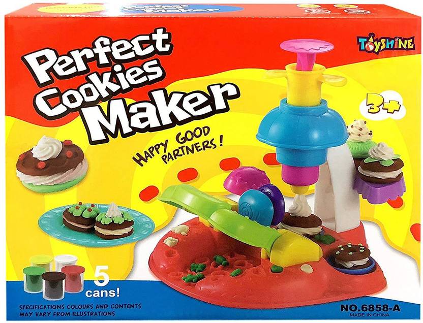 Toyshine DIY Cookies Clay Play Set Toy, Make Bakery Items with Clay ...