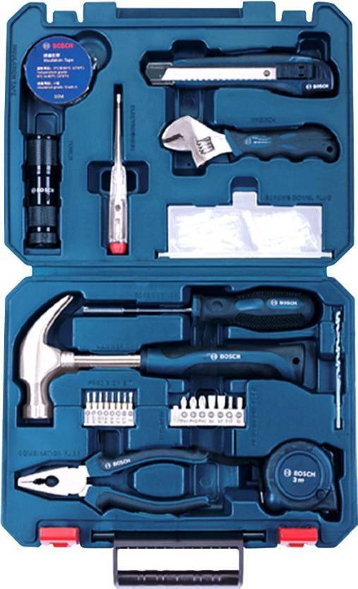 BOSCH 66 piece Hand Tool Kit Price in India - Buy BOSCH 66 piece Hand ...