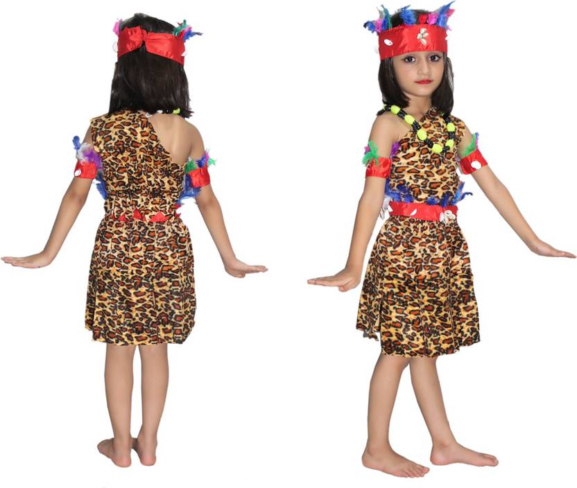 KAKU FANCY DRESSES Tribal Dance Costume for Kids -Multicolour, 10-12 ...