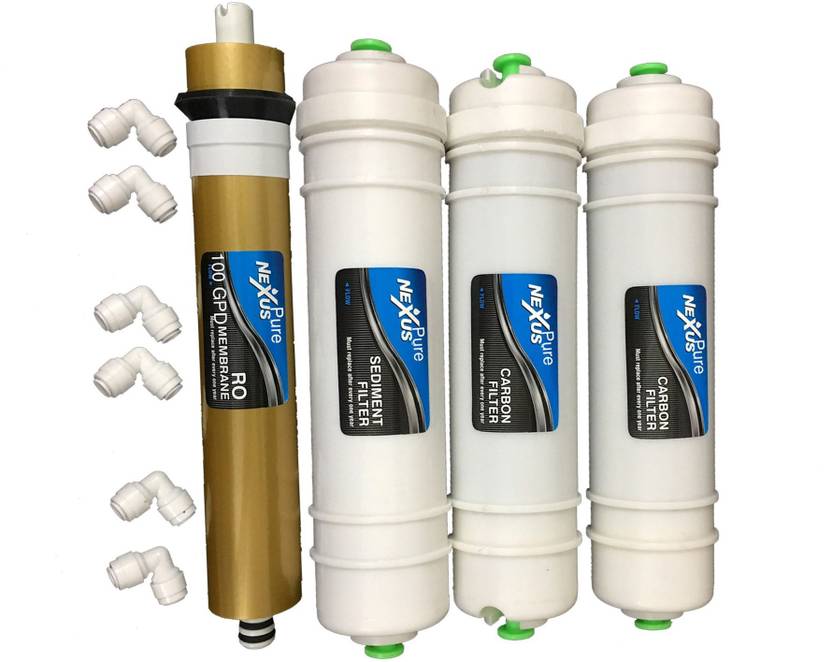 nexus pure 100GPD MEMBRANE+2X CARBON+SEDIMENT Solid Filter Cartridge ...