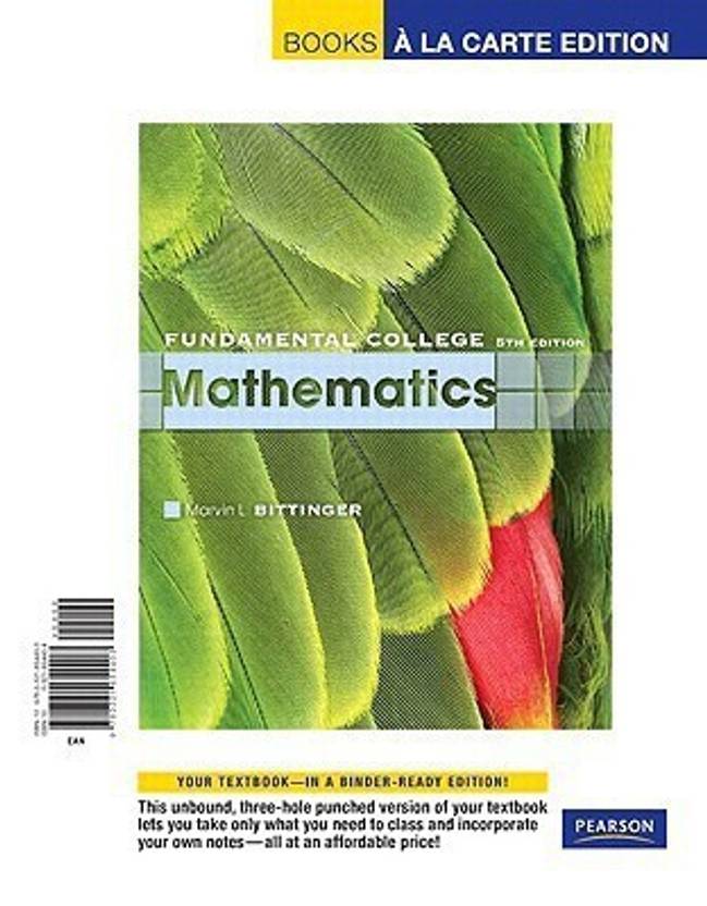 Fundamental College Mathematics, Books a la Carte Edition: Buy ...