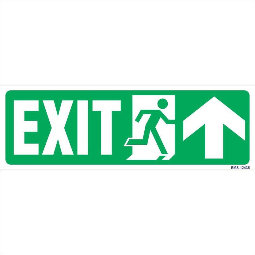 Amazing Sign High Quality Night Glow Exit with Arrow Sign Board ...