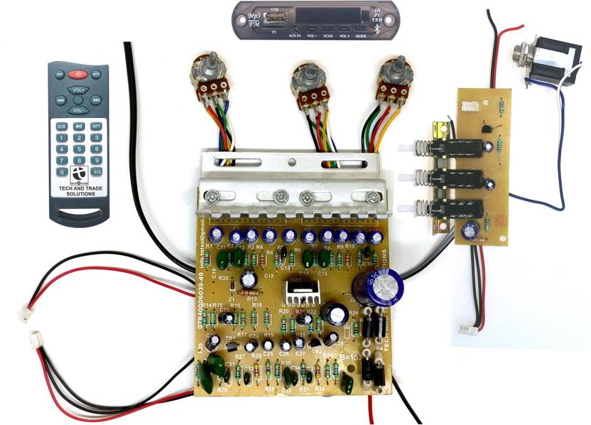 TECH AND TRADE KARAOKE MIC WITH 100 WATTS DIY STEREO AUDIO AMPLIFIER ...