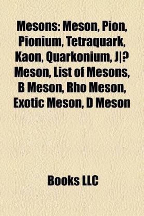 Mesons: Buy Mesons by unknown at Low Price in India | Flipkart.com