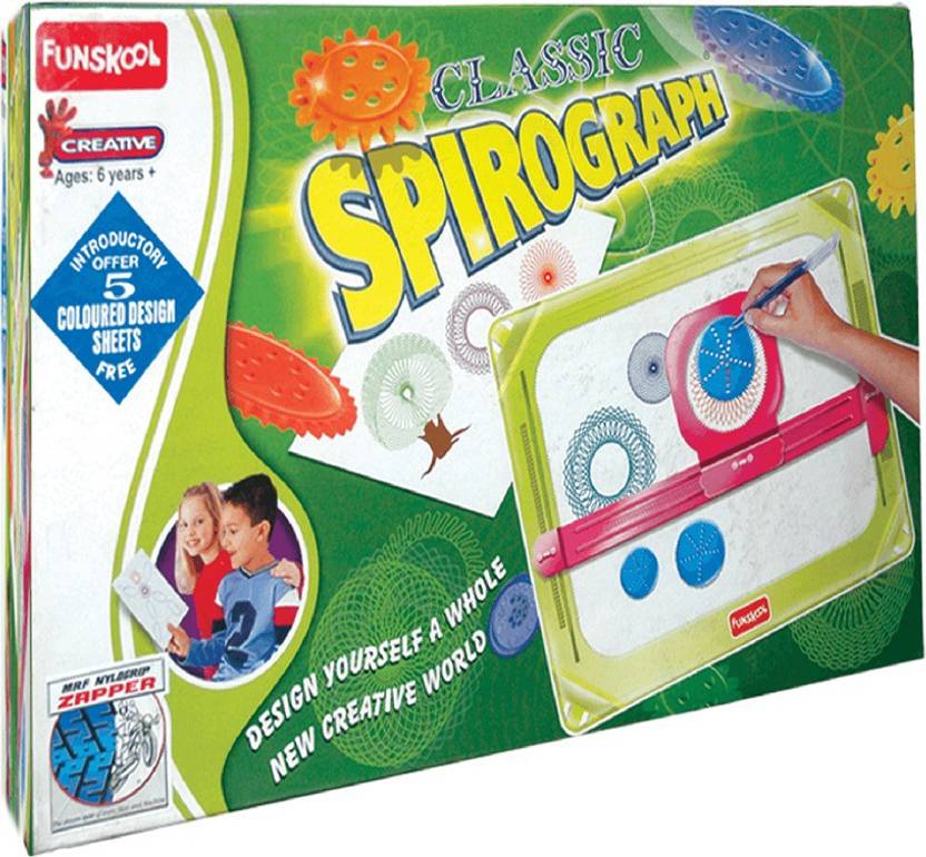 FUNSKOOL Classic Spirograph Board Game Accessories Board Game - Classic ...