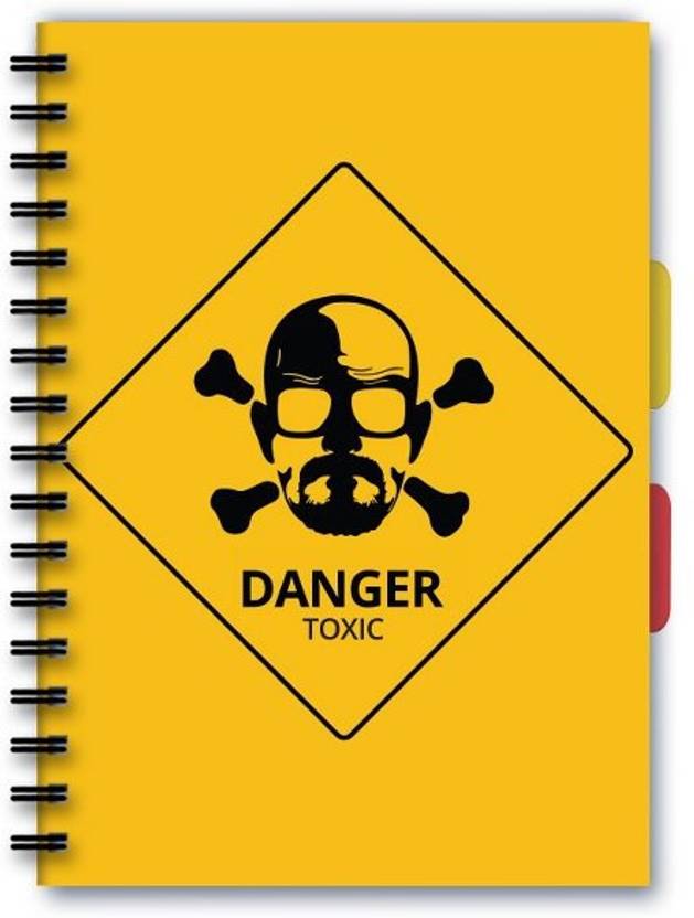 Posterskart Breaking Bad Danger Warning Notebook A5 Ruled A5 Notebook ...