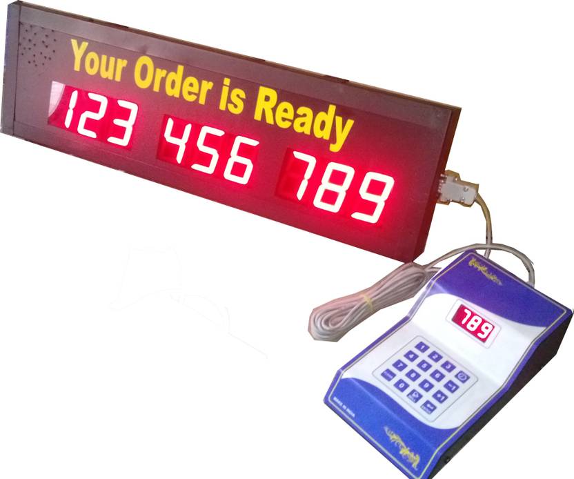 Delight Display India Token Display System For Restaurant DDI 6 Token ...