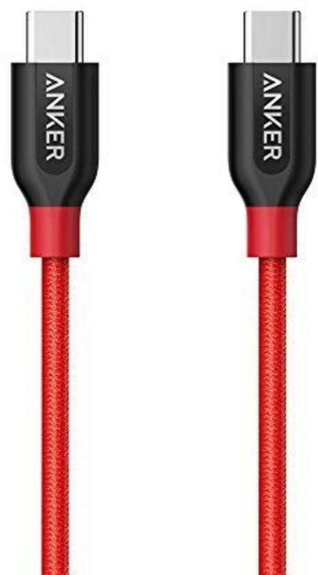 Anker A8187091 - red 0.91 m USB Type C Cable - Anker : Flipkart.com