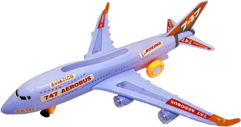 Charms Gift Basket Airbus 747 Plane with Flashing Lights Music Kids Toy ...
