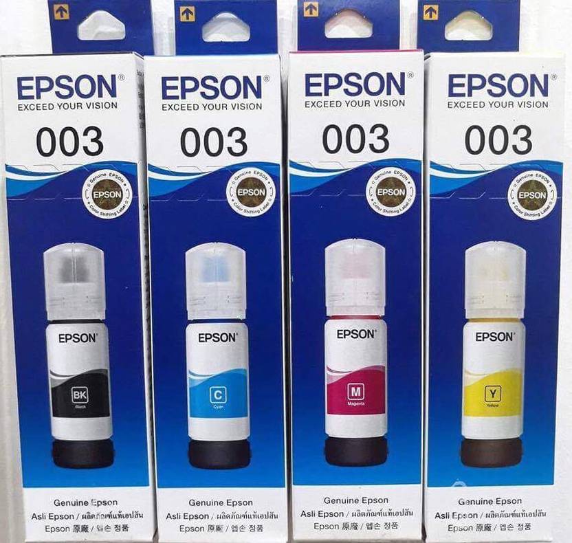 Epson Genuine 003 Ink 65ml Black, cyan, magenta, yellow for (L3110 ...