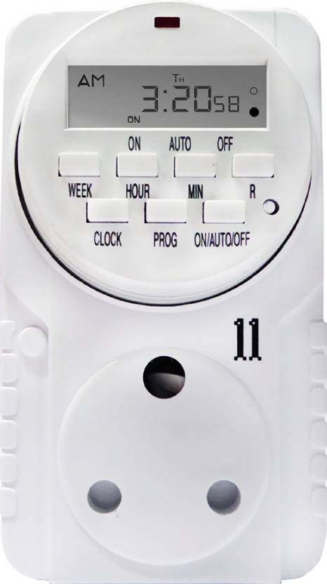 Count On Digital Programmable Timer Switch with Smart Socket Plug and 1 ...