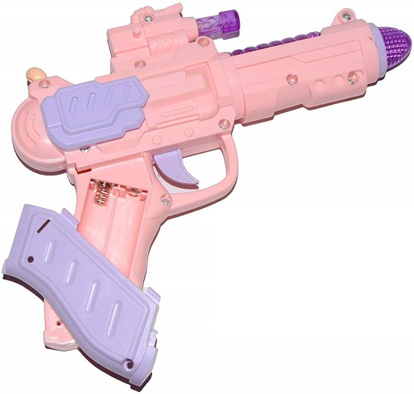 Vibgyor Vibes Light and Sound Revolver Gun Toy with Led Matrix Flash ...