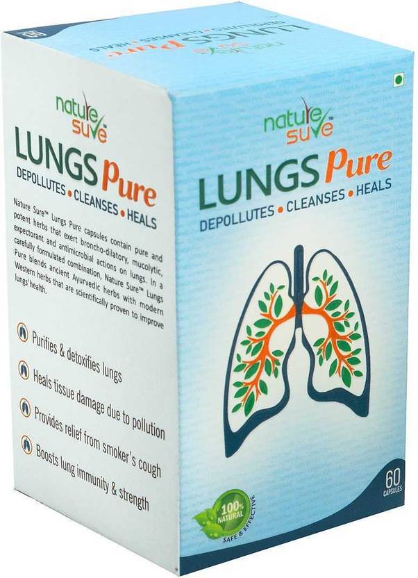 Nature Sure Lungs Pure Capsules for Men & Women – 1 Pack (60 Capsules ...