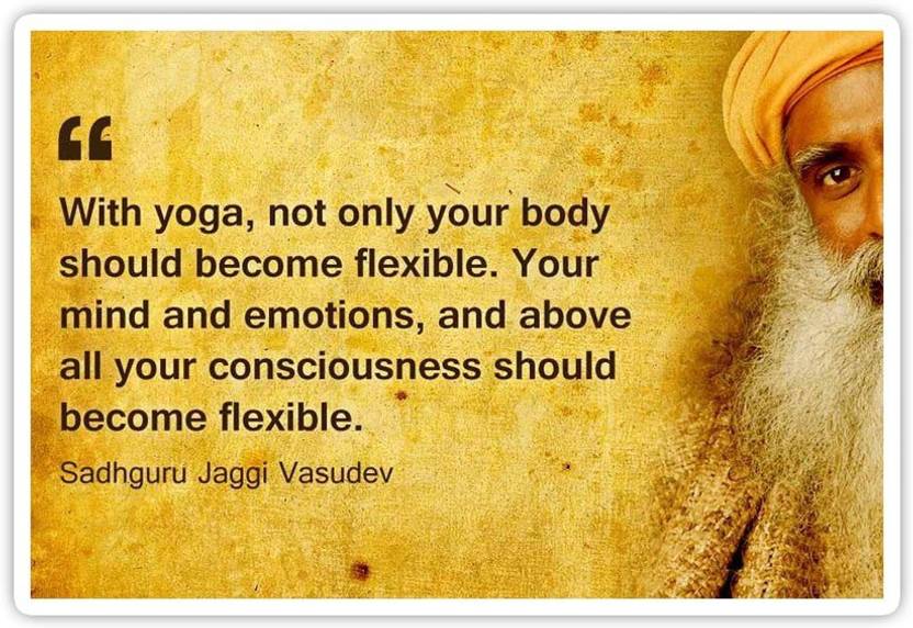 SADHGURU Motivational Quotes Wall Poster Paper Print - Quotes ...